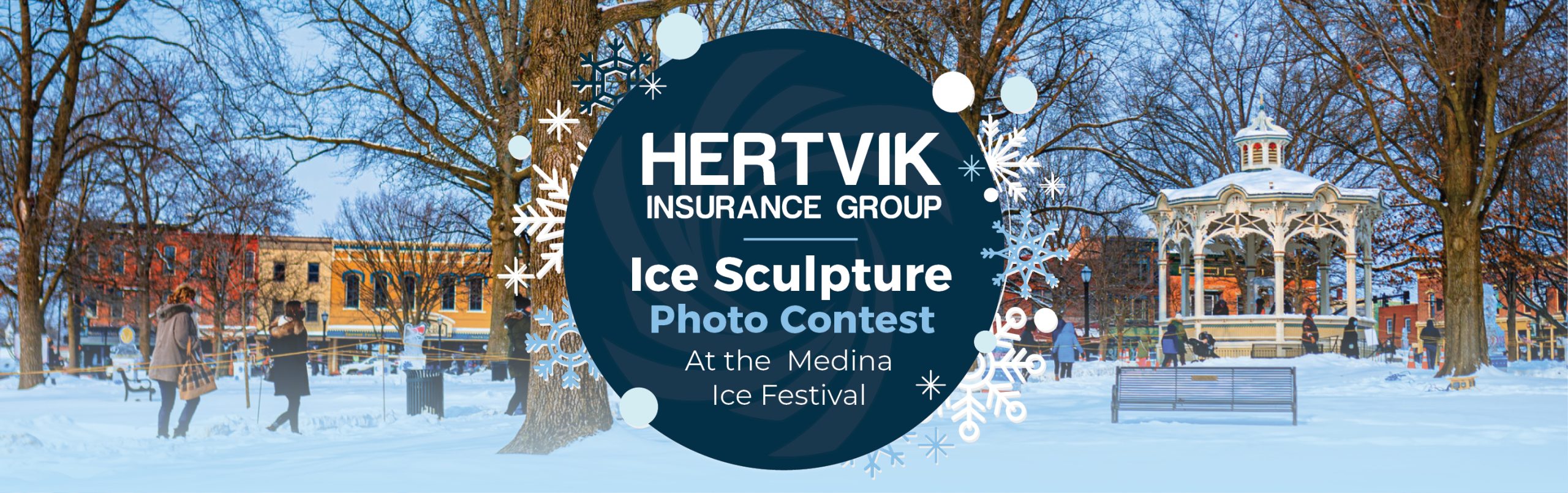 Hertvik Sponsors Carving at 2023 Medina Ice Festival | Medina, OH